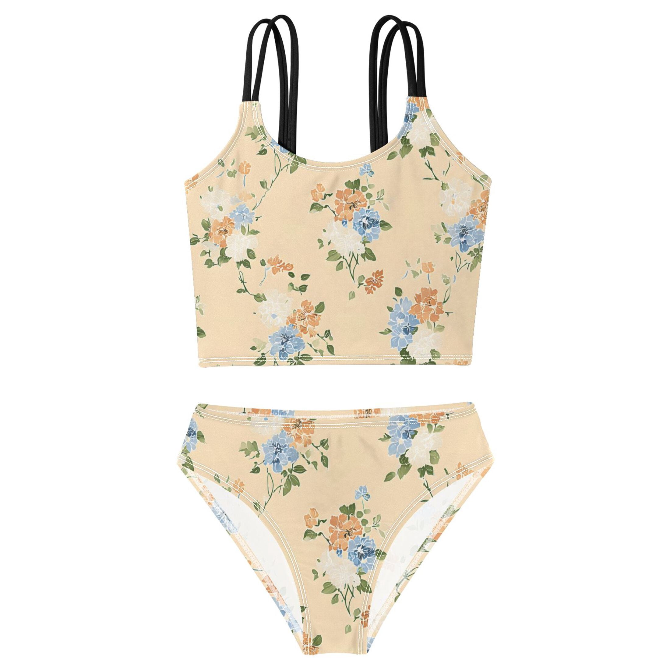 BZSMCE Swimsuit 2-Piece Tank Swimming Wear Quick Dry Bathing Suit ...