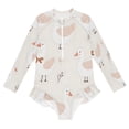 BZSMCE Swimwear Cute Duck Pattern For Long Sleeve One-Piece Swimsuit ...