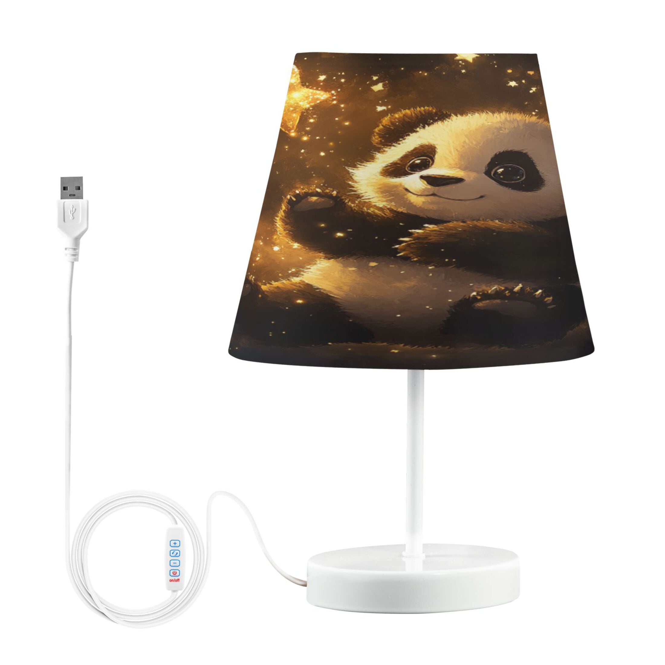 BZSMCE Table Lamp Creative Adorable Star Chaser Pattern Simple Pattern ...