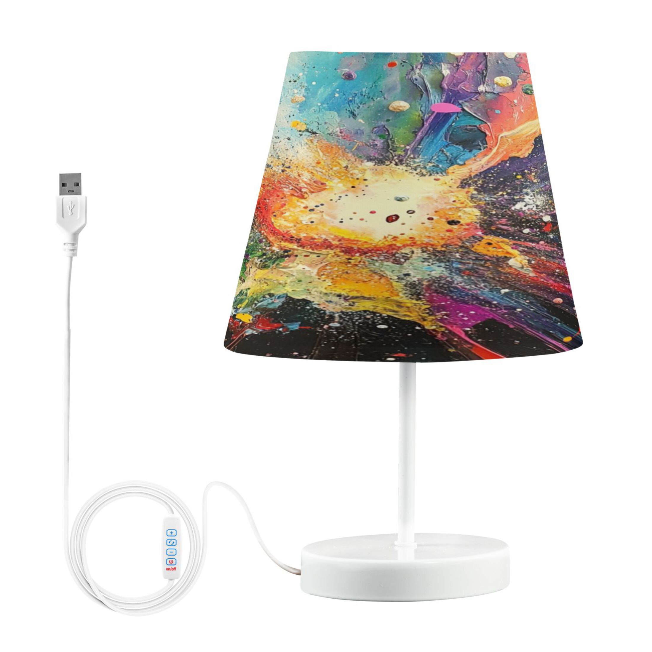 BZSMCE Table Lamp Creative Big Bang Drawing Simple Pattern Night Light ...