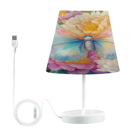 BZSMCE Table Lamp Creative Blooming Butterfly Pattern Simple Pattern ...