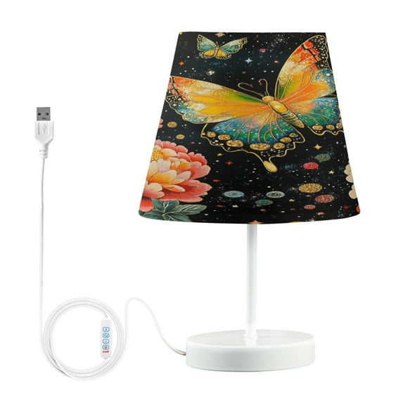 BZSMCE Table Lamp Creative Butterfly Blossom Ballet Pattern Simple ...