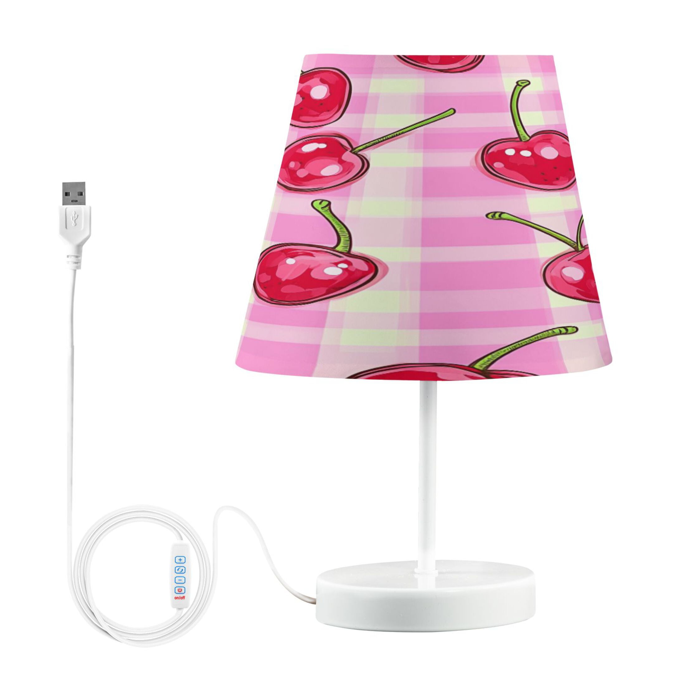 YAZAOO Table Lamp Creative Cherry Bliss Pattern Simple Pattern Night ...