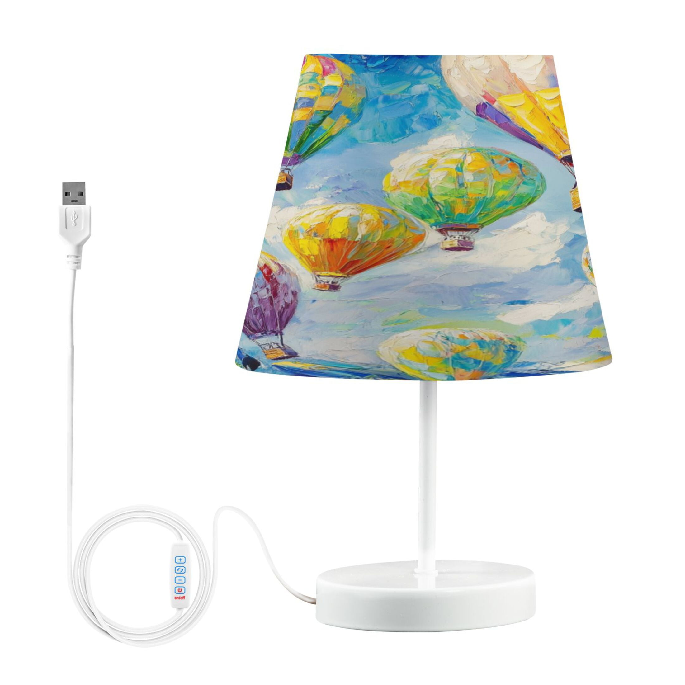 YAZAOO Table Lamp Creative Colorful Ascent Pattern Simple Pattern Night ...