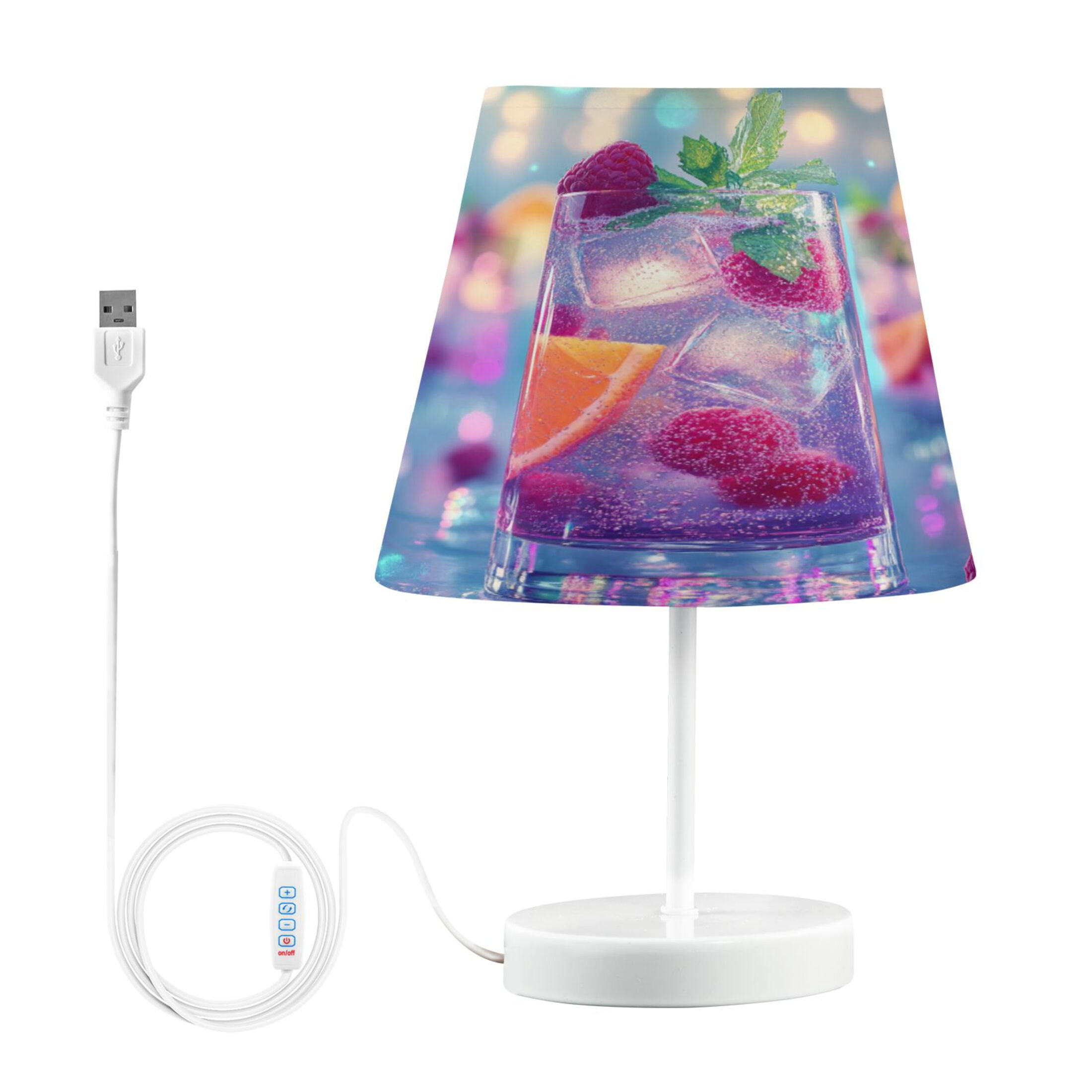 BZSMCE Table Lamp Creative Colorful Cocktails with Ice Cubes Simple ...