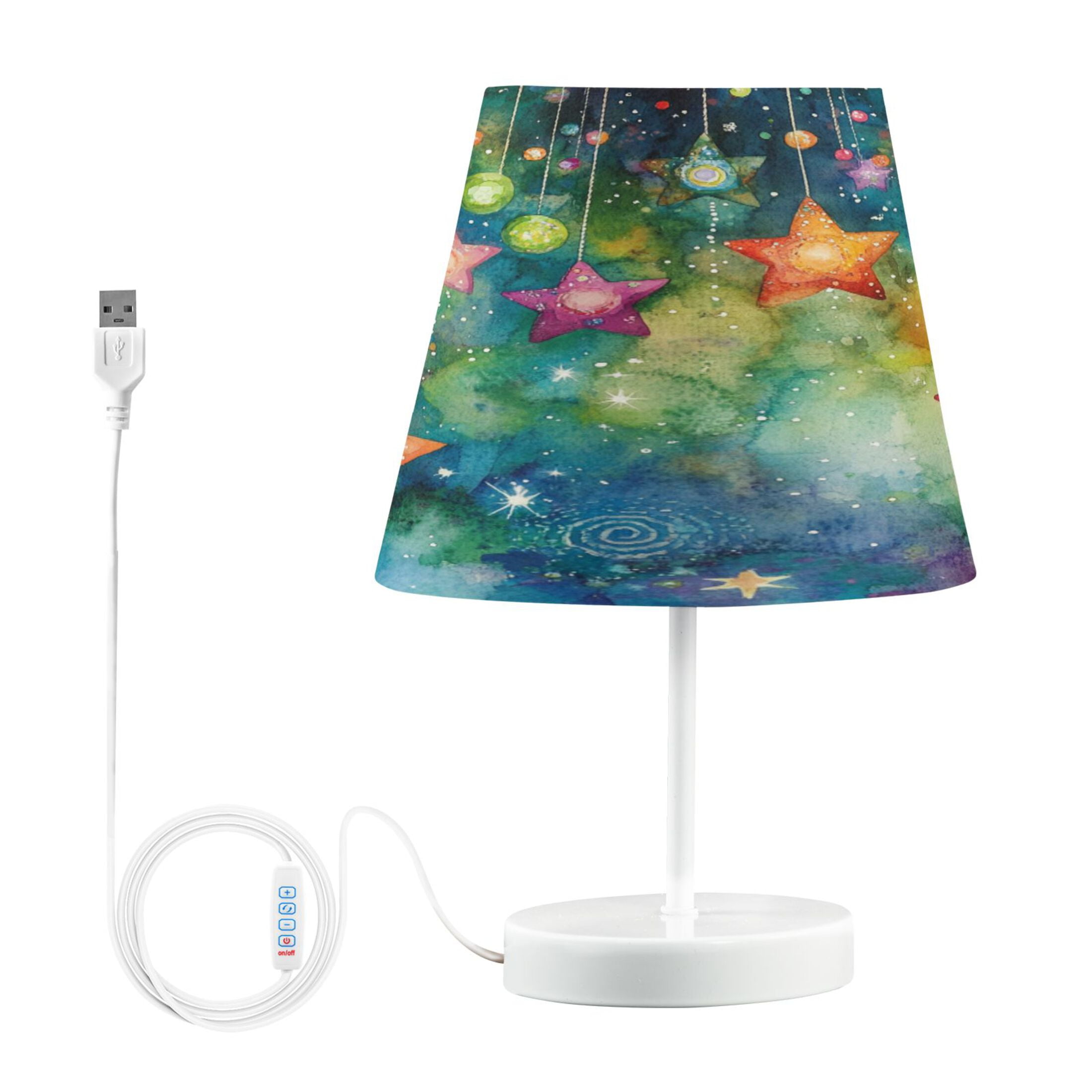BZSMCE Table Lamp Creative Cosmic Starry Hangout Pattern Simple Pattern ...