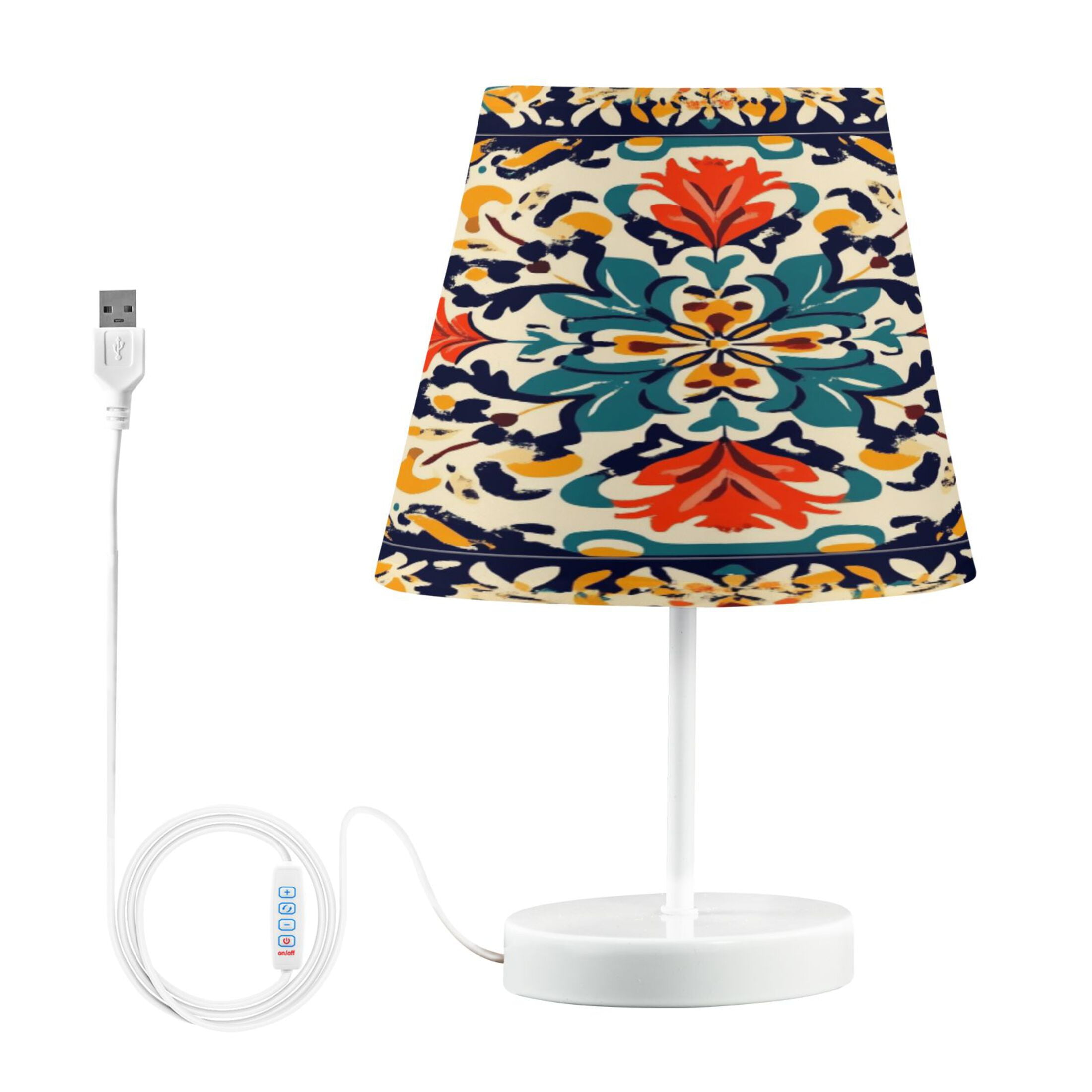 BZSMCE Table Lamp Creative Design Fashion Art Regular Pattern Simple ...