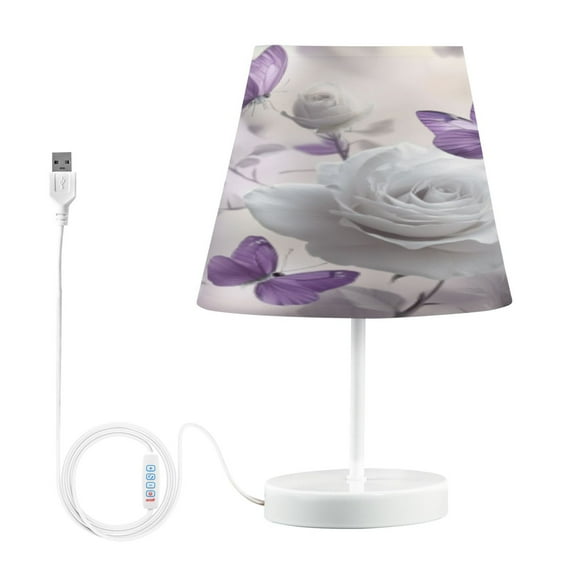 BZSMCE Table Lamp Creative Ethereal Blossom Pattern Simple Pattern ...