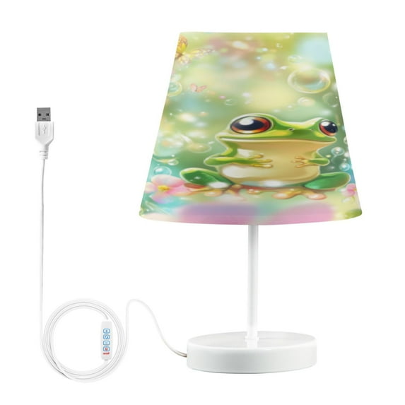 BZSMCE Table Lamp Creative Fairy Frogs Pattern Simple Pattern Night ...