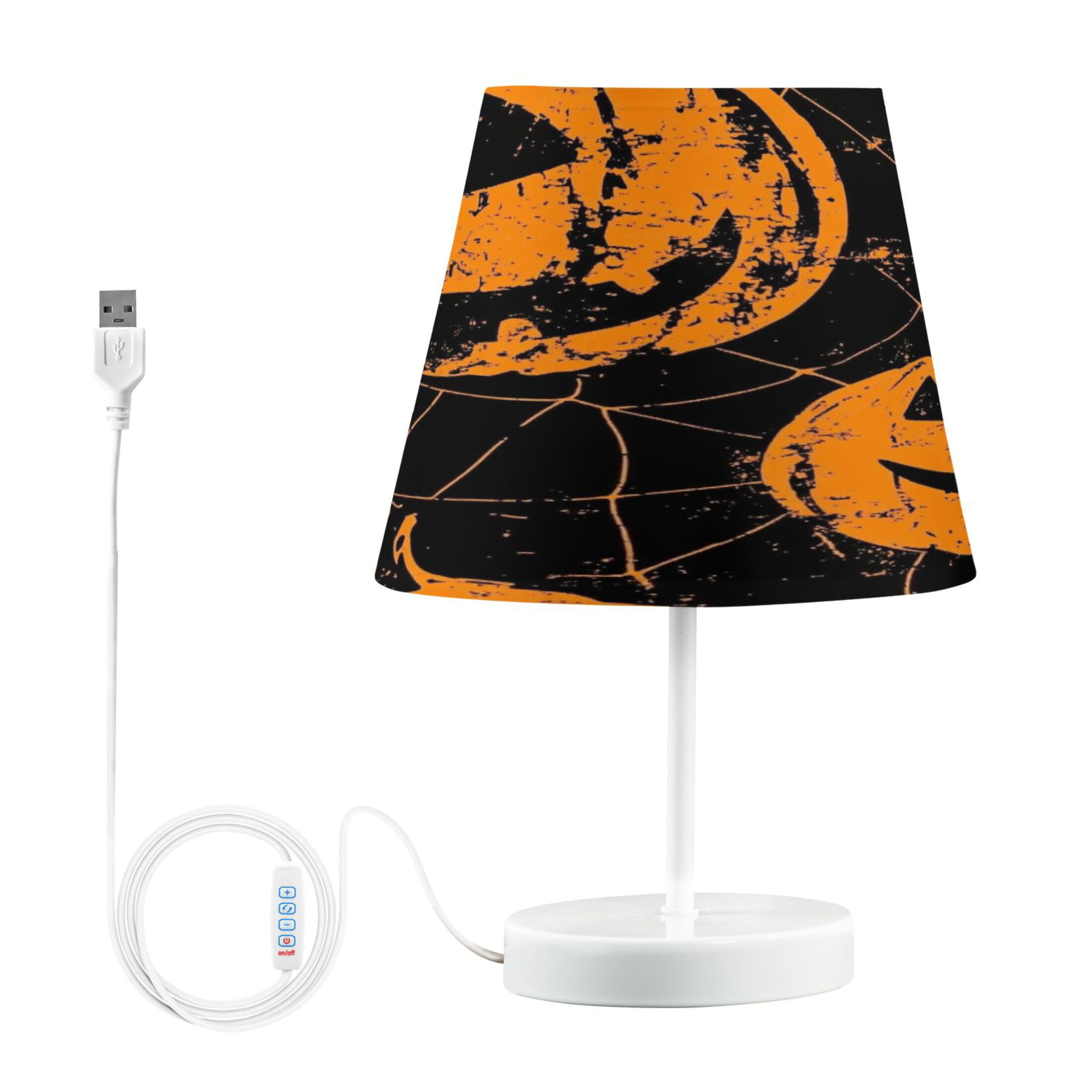 BZSMCE Table Lamp Creative Funny Pumpkin Ghost Face Simple Pattern ...