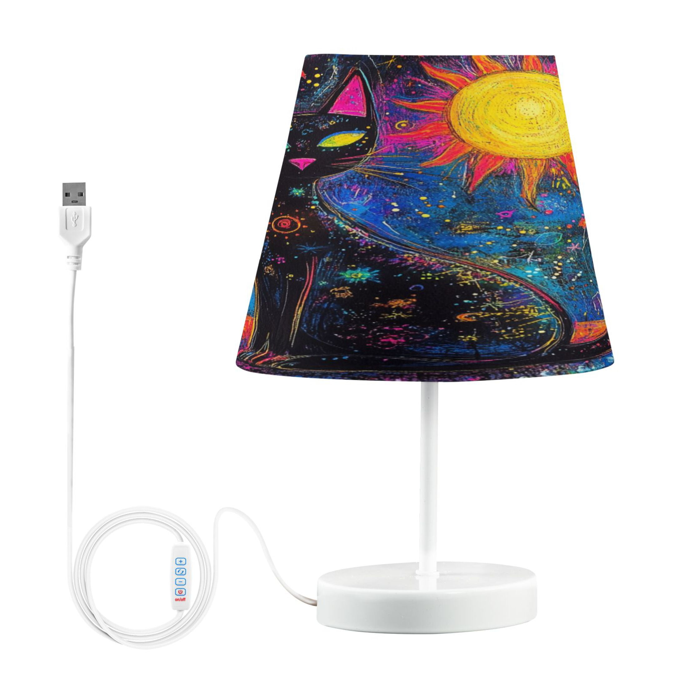 YAZAOO Table Lamp Creative Galactic Guardian Pattern Simple Pattern ...