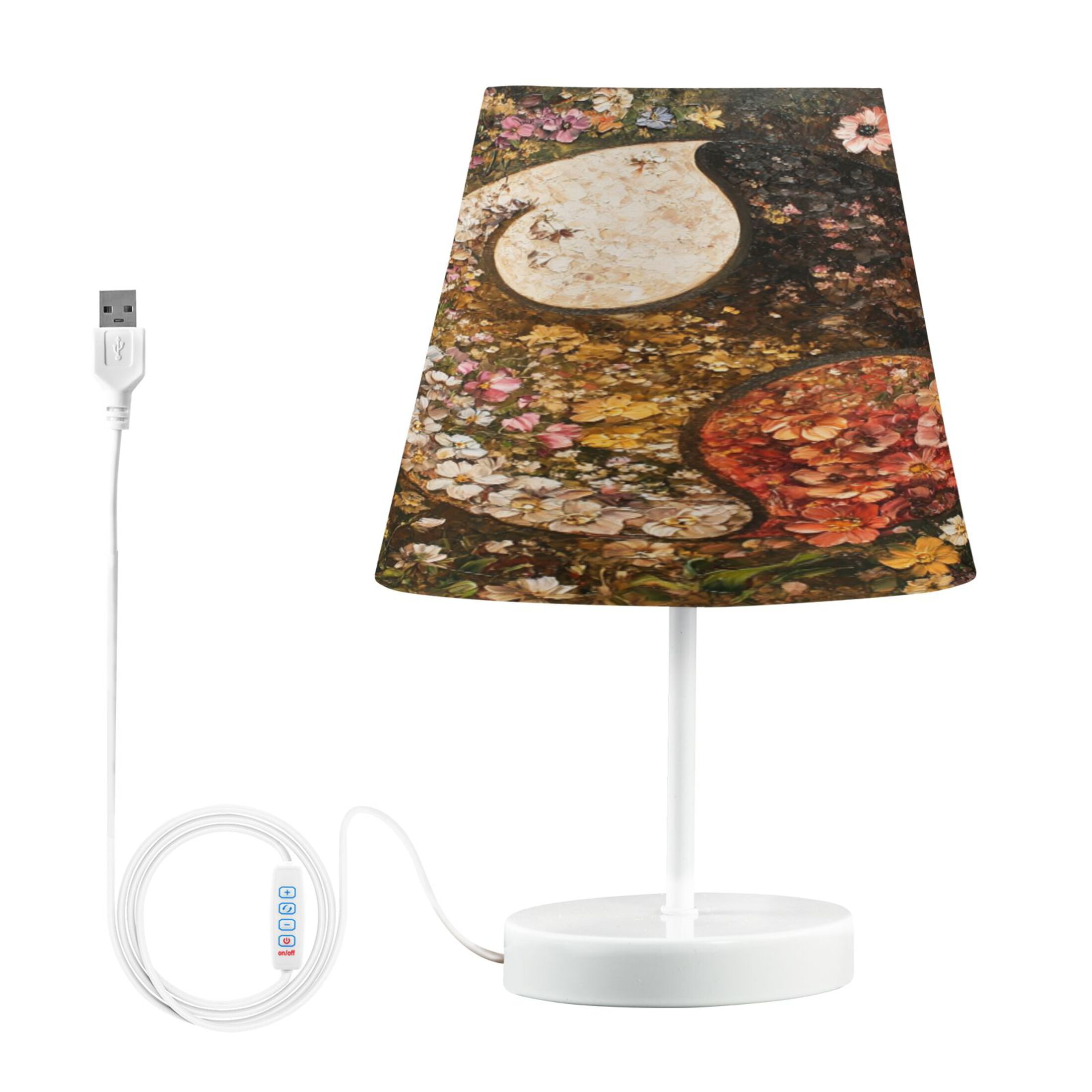 BZSMCE Table Lamp Creative Harmony in Nature Pattern Simple Pattern ...