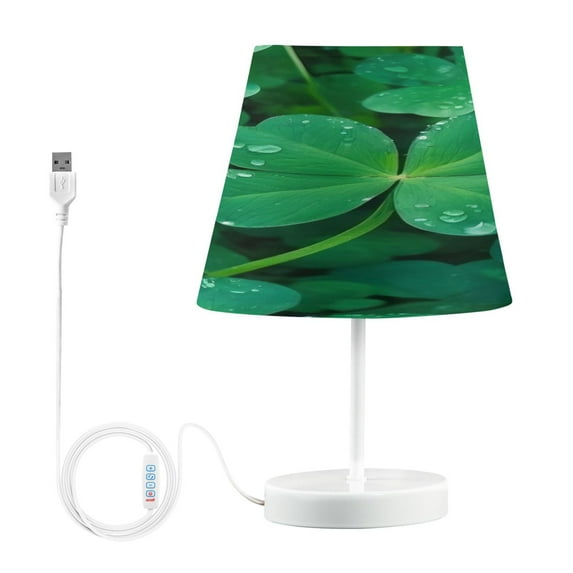 BZSMCE Table Lamp Creative Lucky Leaves Pattern Simple Pattern Night ...
