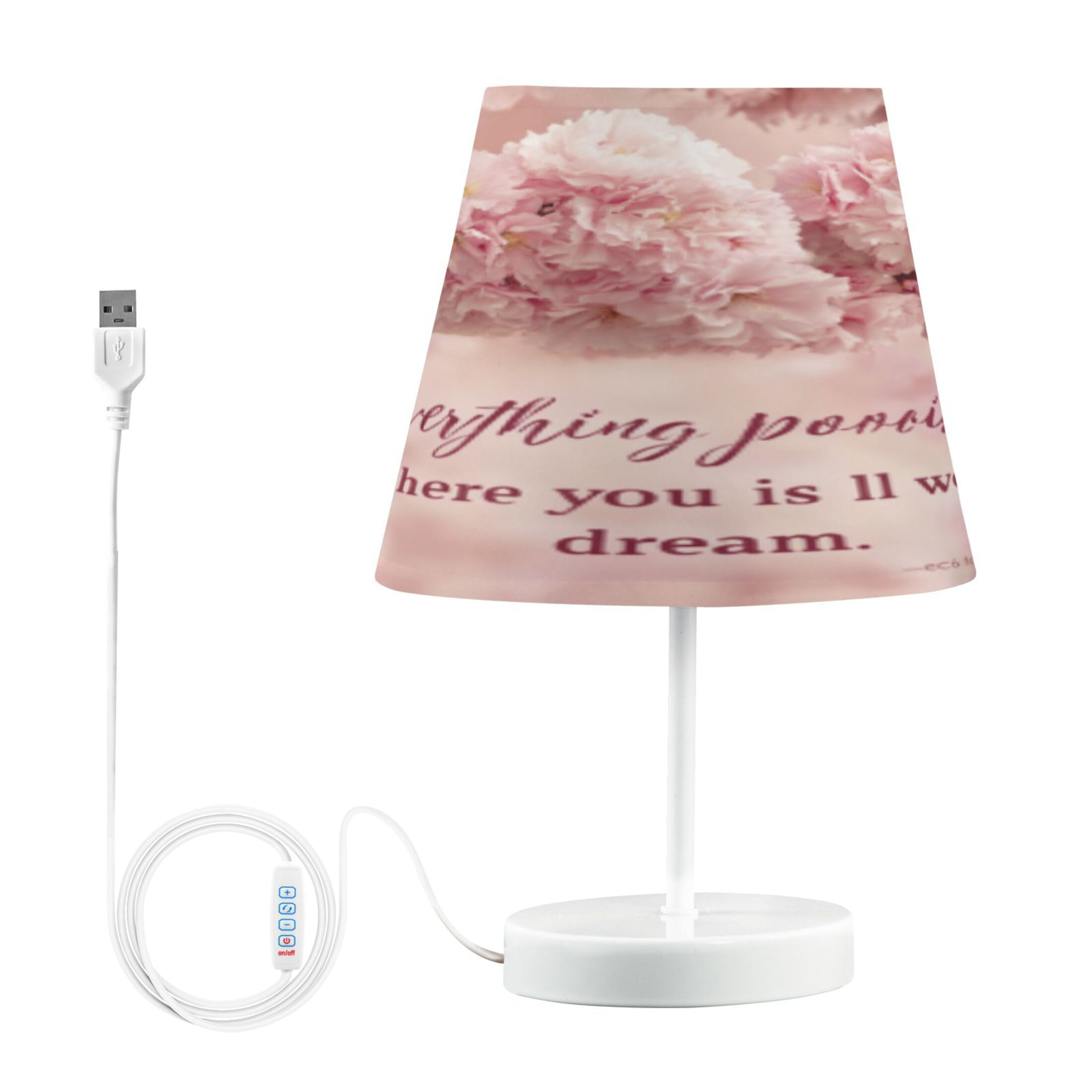 BZSMCE Table Lamp Creative Pink Dreamscape Pattern Simple Pattern Night ...