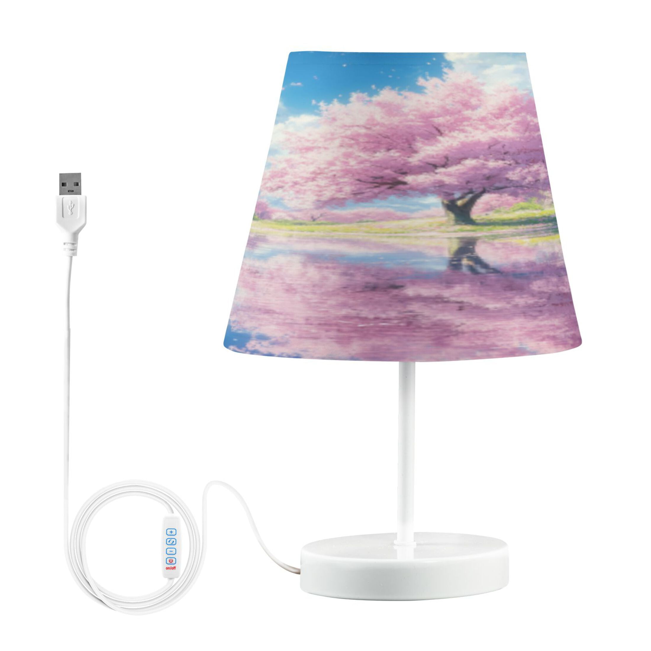 BZSMCE Table Lamp Creative Pink Reflection Pattern Simple Pattern Night ...