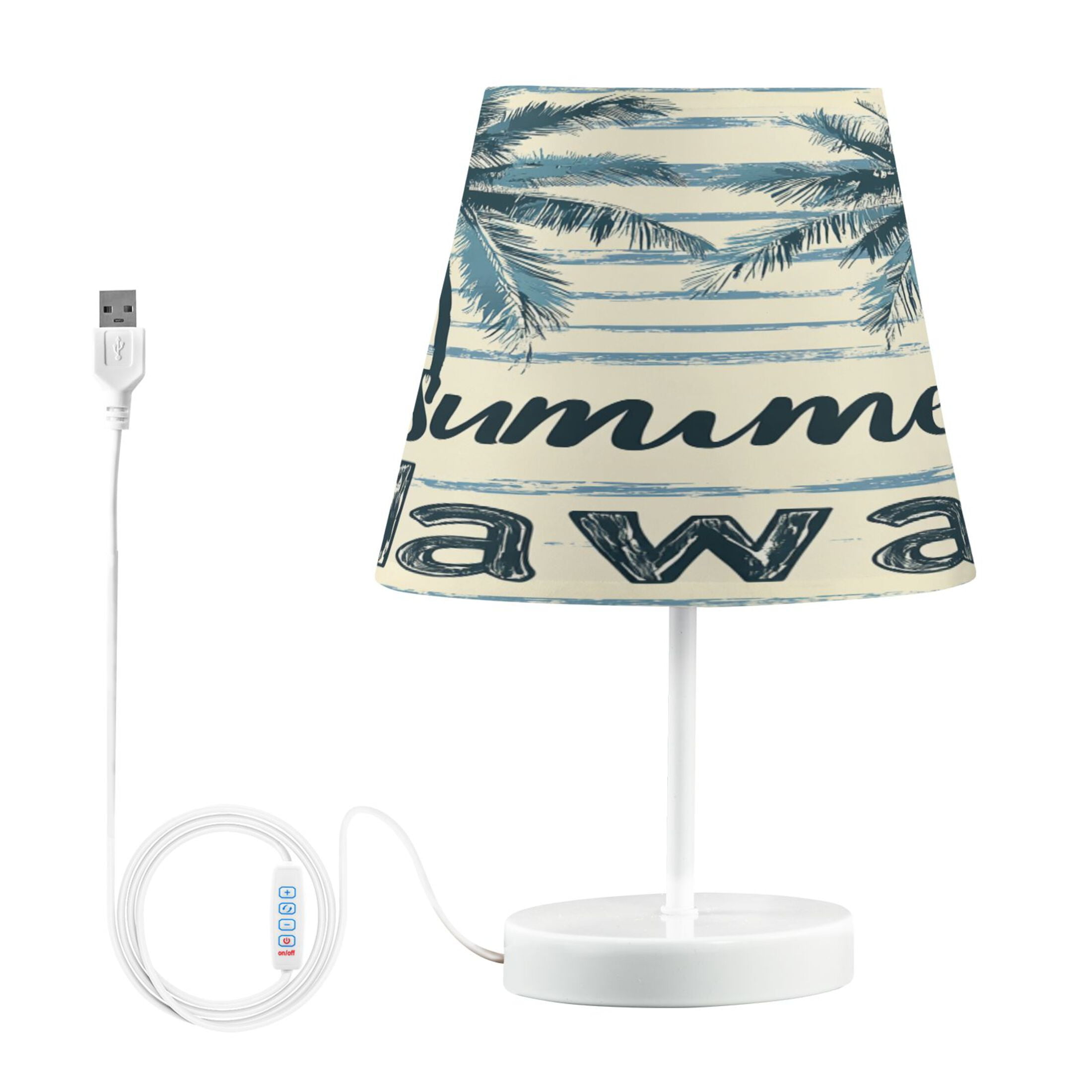 BZSMCE Table Lamp Creative Summer Paradise Pattern Simple Pattern Night ...