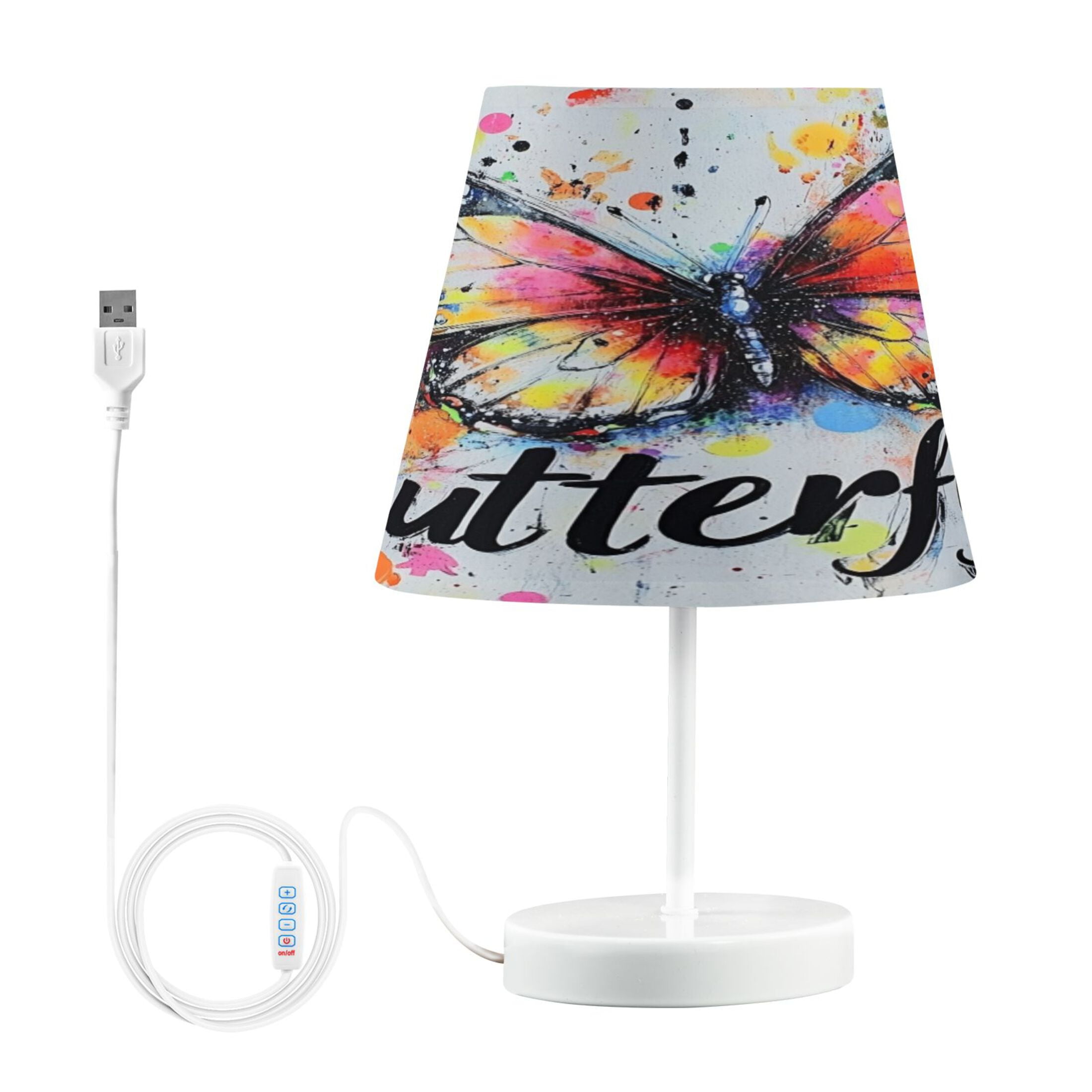 YAZAOO Table Lamp Creative Vibrant Metamorphosis Pattern Simple Pattern ...