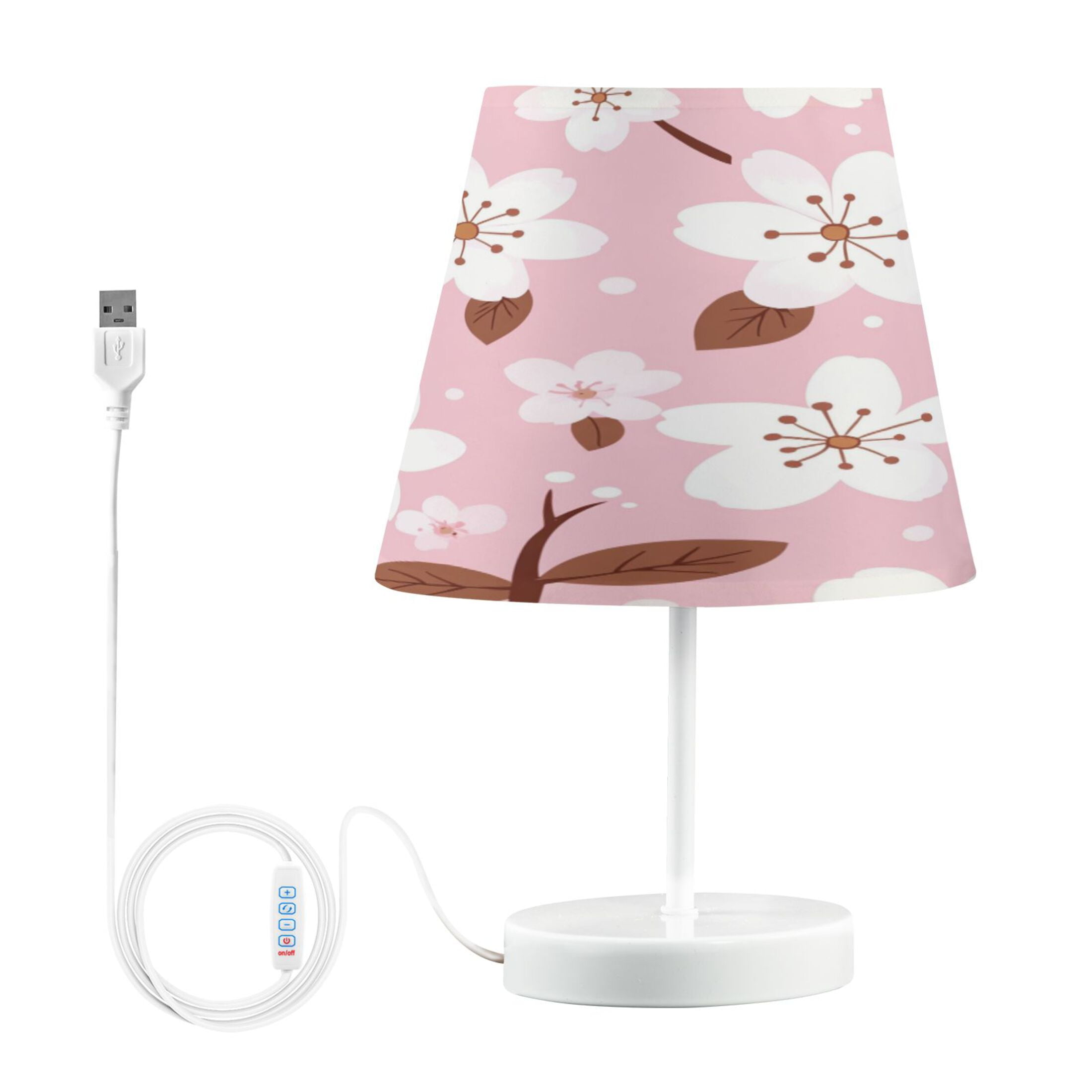 BZSMCE Table Lamp Creative Whimsical Floral Dance Pattern Simple ...