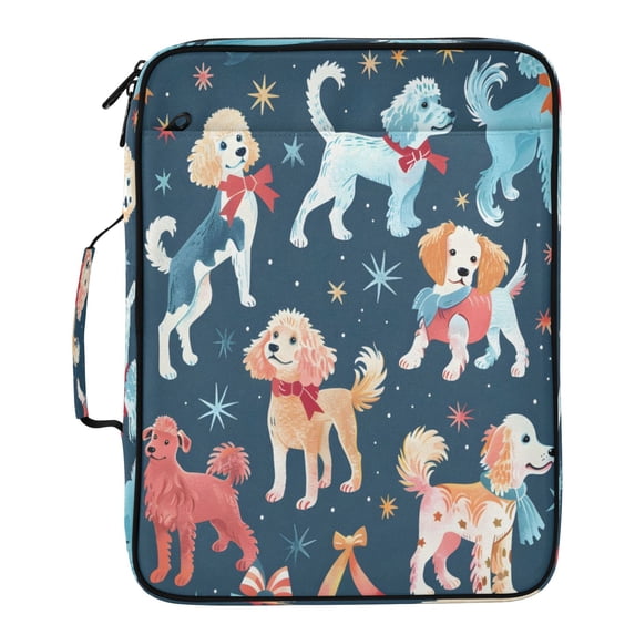 BZSMCE Teddy Puppy Pattern Pattern Water-Resistant Filing Folder Binder ...
