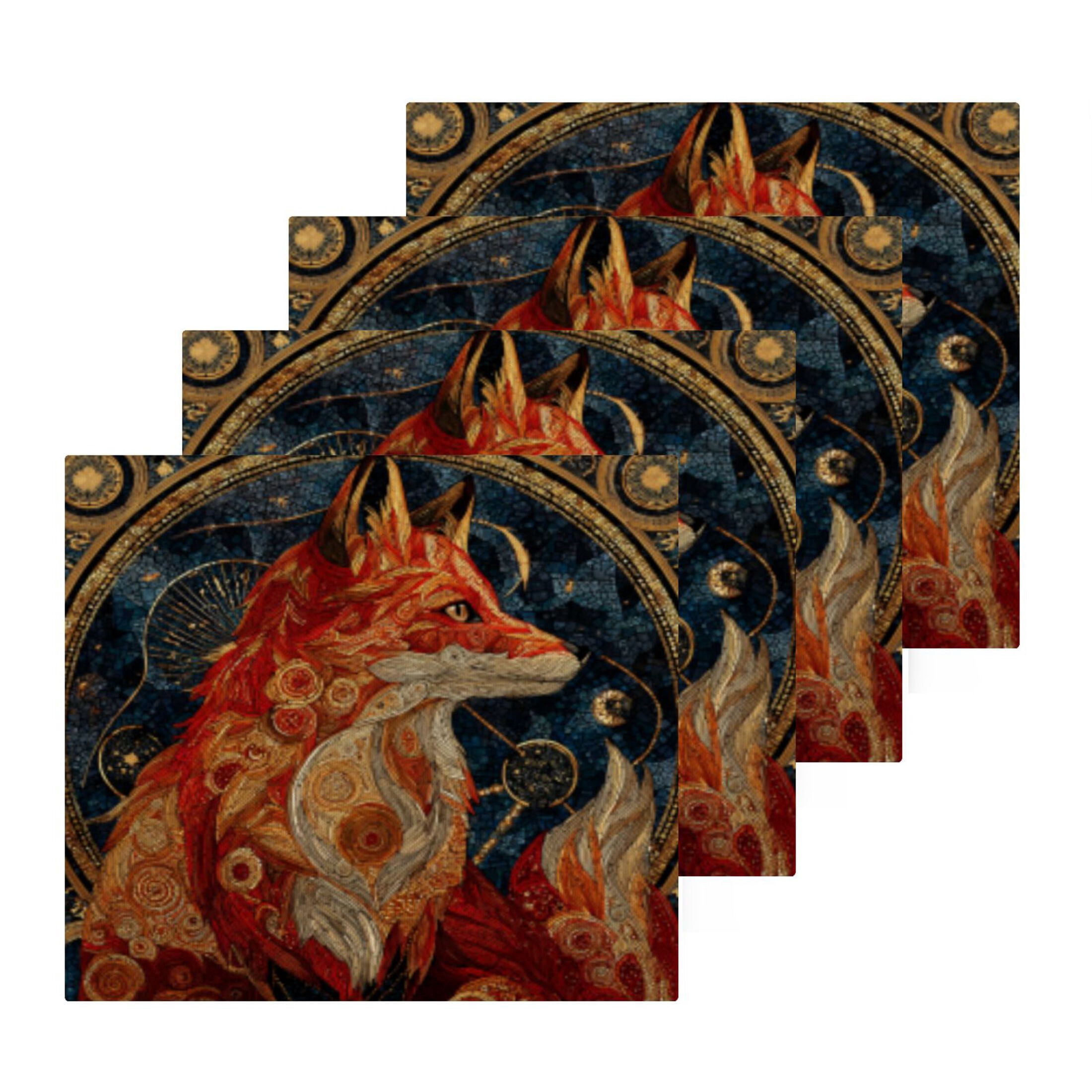 BZSMCE Towel Cotton Face Towel Soft Hand Towels Fashion Celestial Fox ...