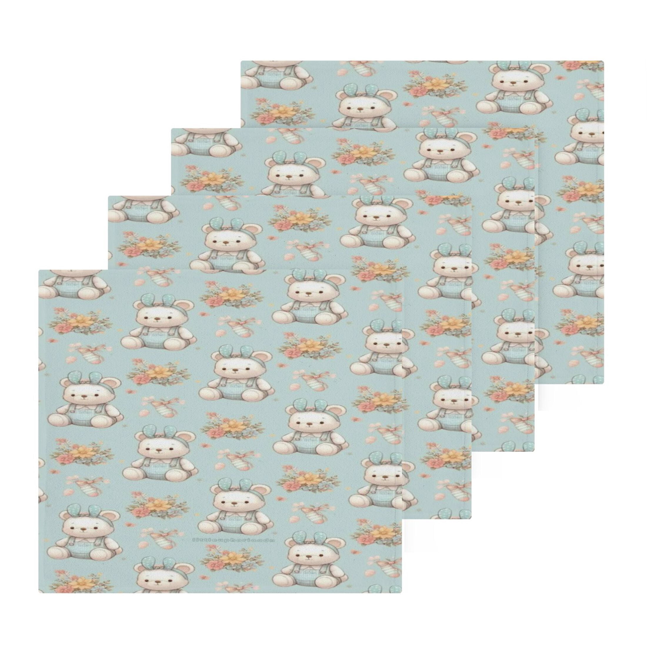 BZSMCE Towel Cotton Face Towel Soft Hand Towels Fashion Cute Bears on ...