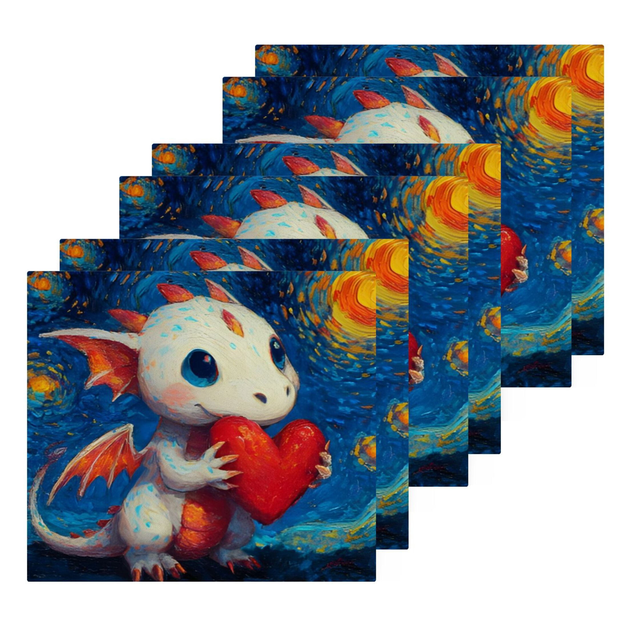 BZSMCE Towel Cotton Face Towel Soft Hand Towels Fashion Dragon’s Sweet ...