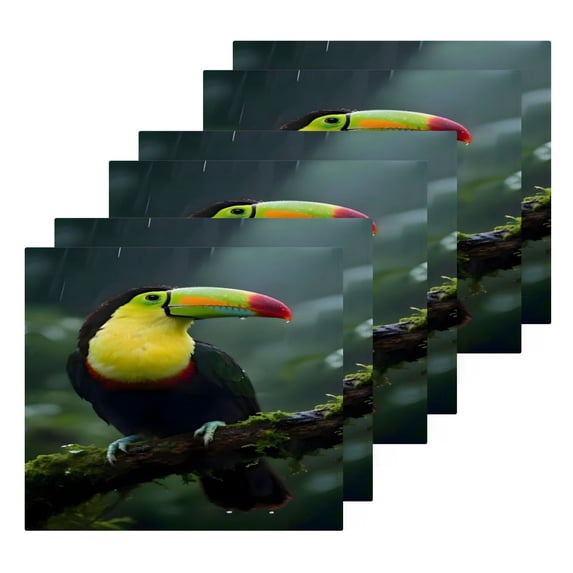BZSMCE Towel Cotton Face Towel Soft Hand Towels Fashion Jungle Toucan ...