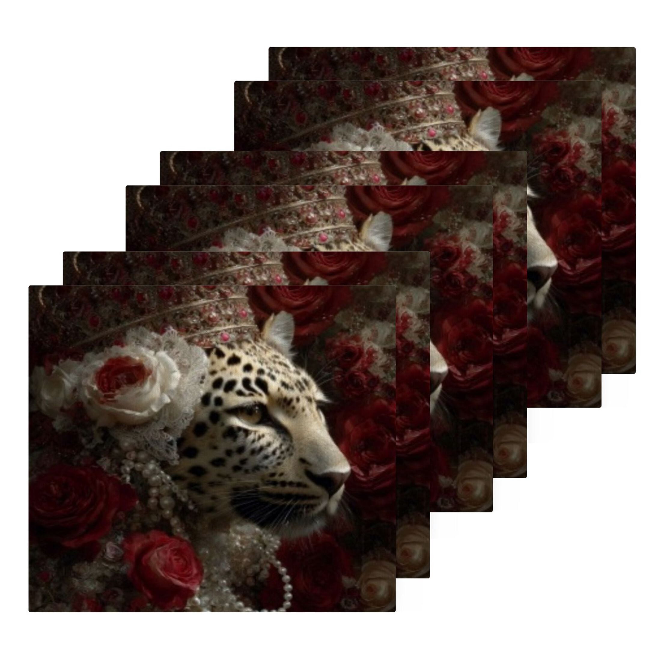 BZSMCE Towel Cotton Face Towel Soft Hand Towels Fashion Leopard Crown ...