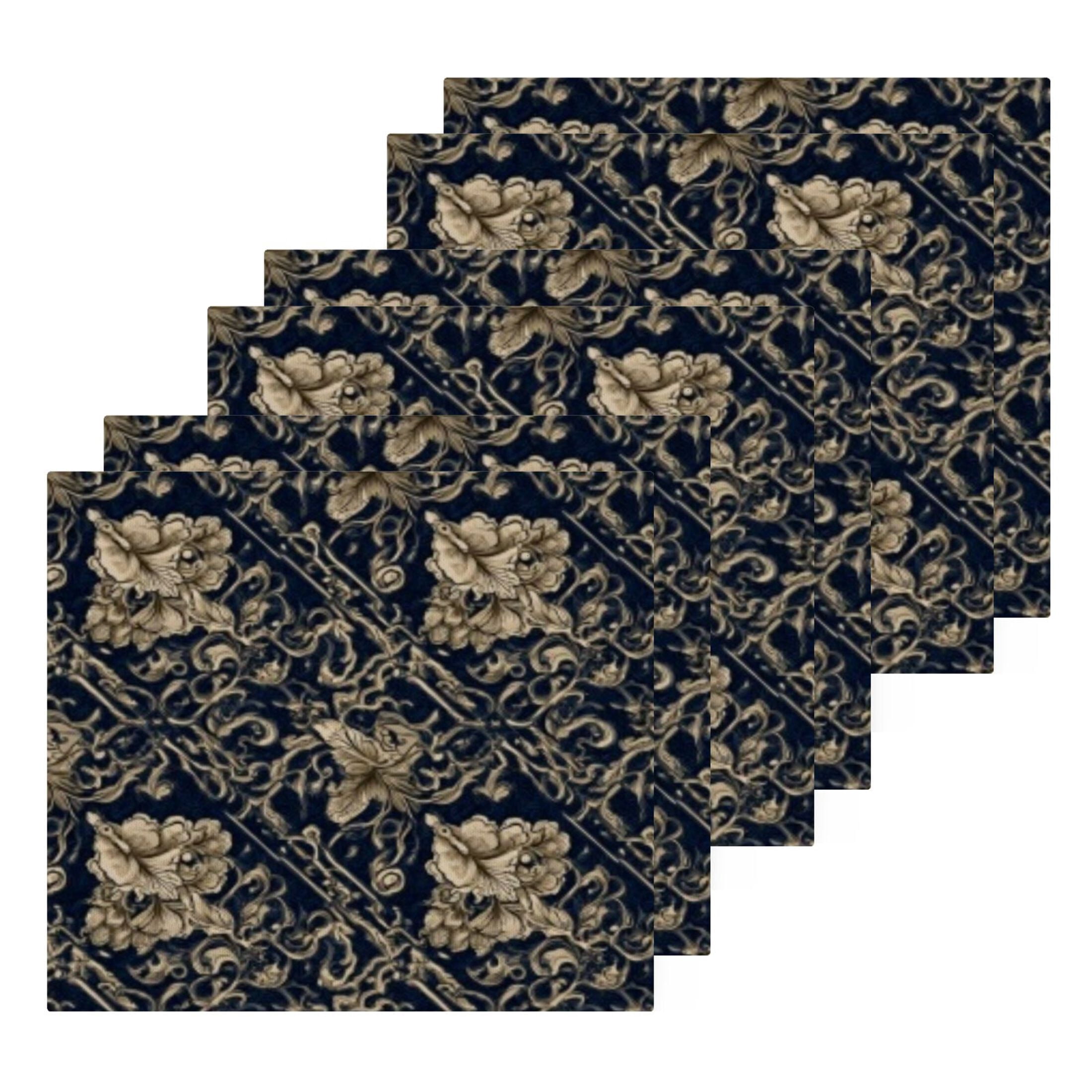 BZSMCE Towel Cotton Face Towel Soft Hand Towels Fashion Navy Gold ...