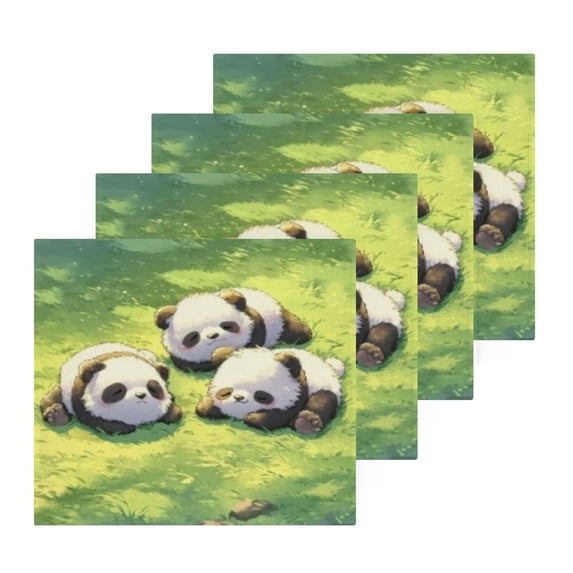 BZSMCE Towel Cotton Face Towel Soft Hand Towels Fashion Panda Meadow ...