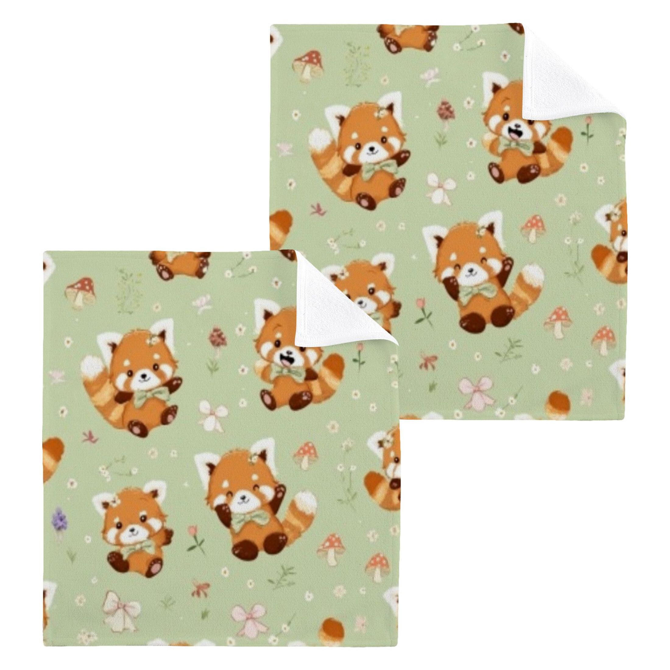 BZSMCE Towel Cotton Face Towel Soft Hand Towels Fashion Playful Red ...