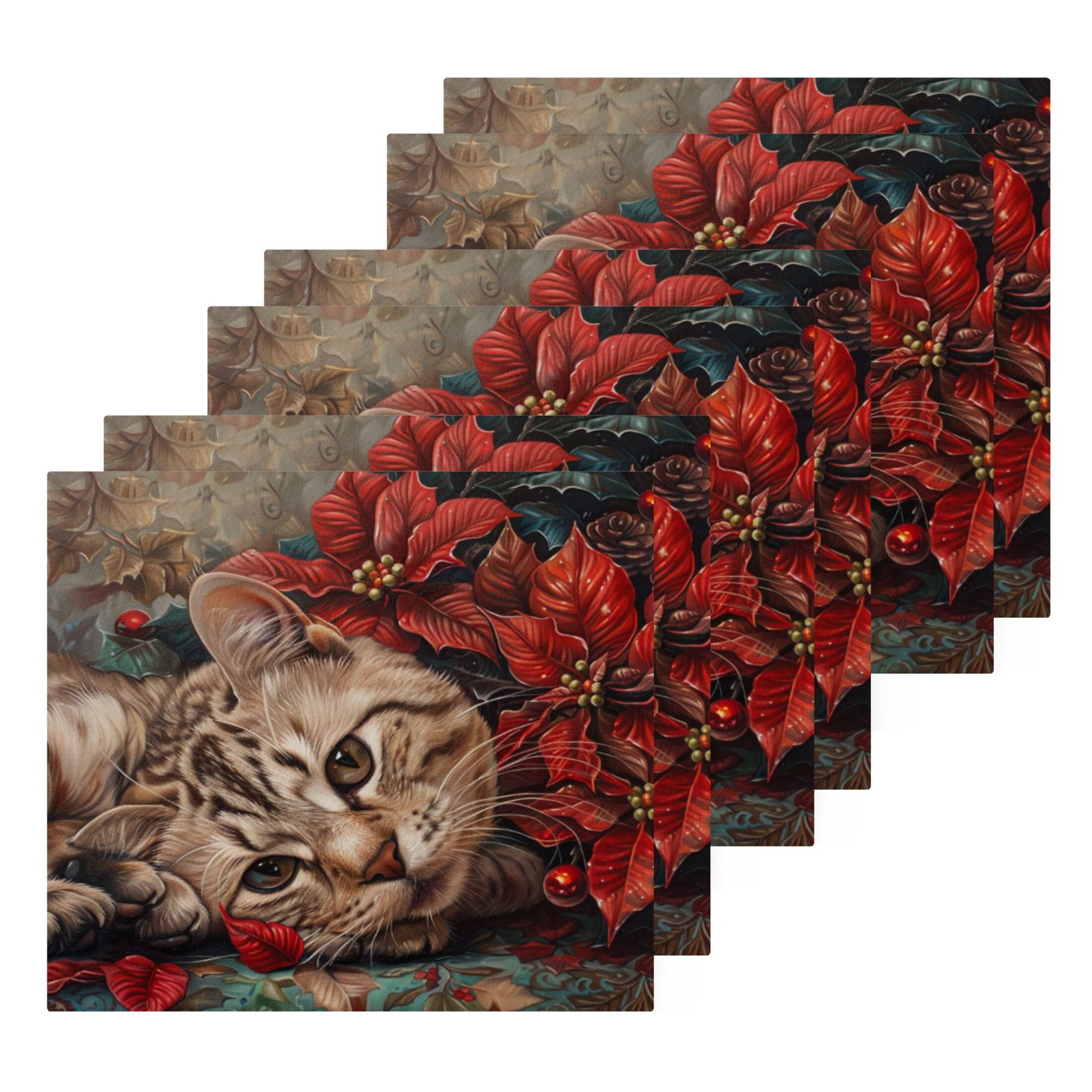 BZSMCE Towel Cotton Face Towel Soft Hand Towels Fashion Pondering Tabby ...