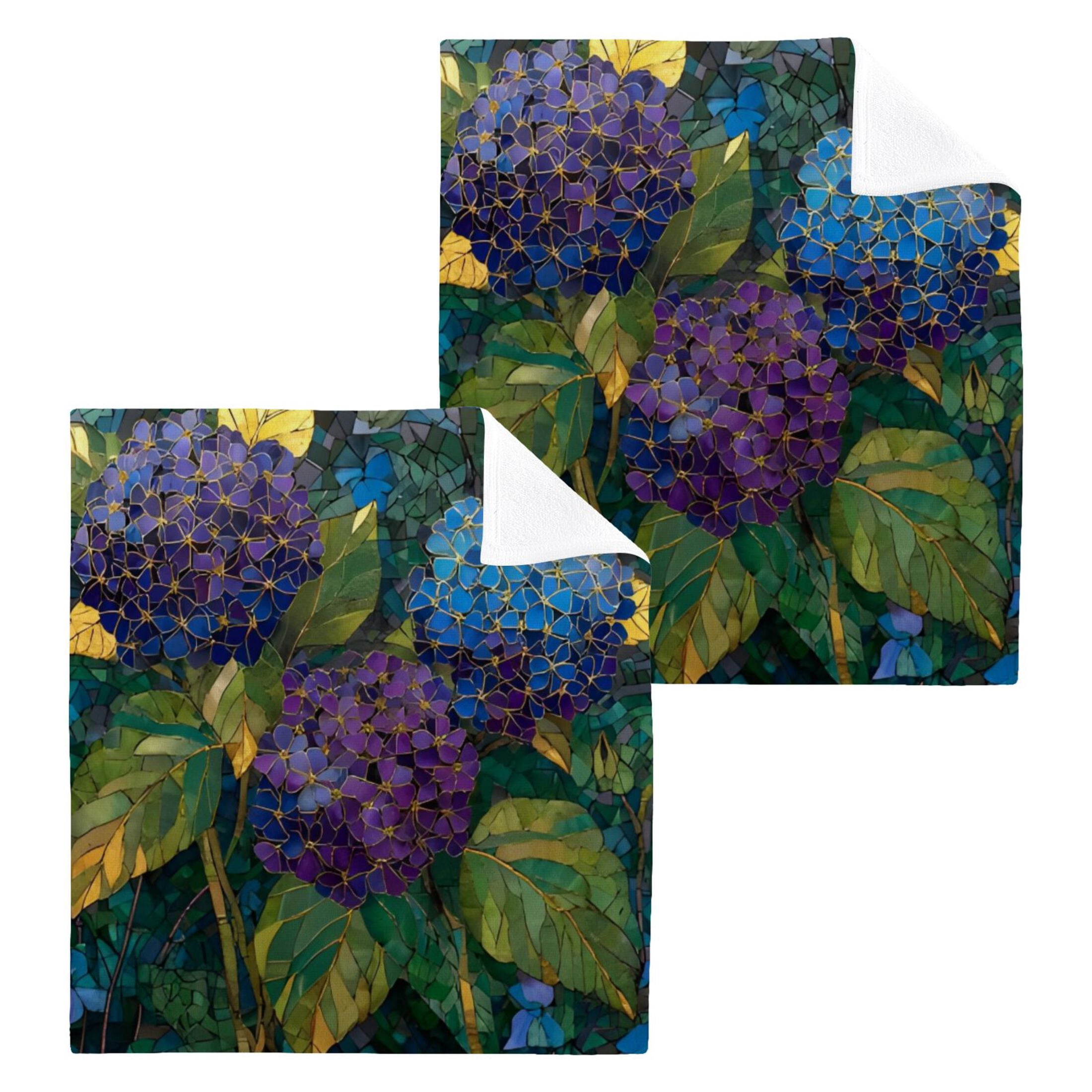 BZSMCE Towel Cotton Face Towel Soft Hand Towels Fashion Purple ...