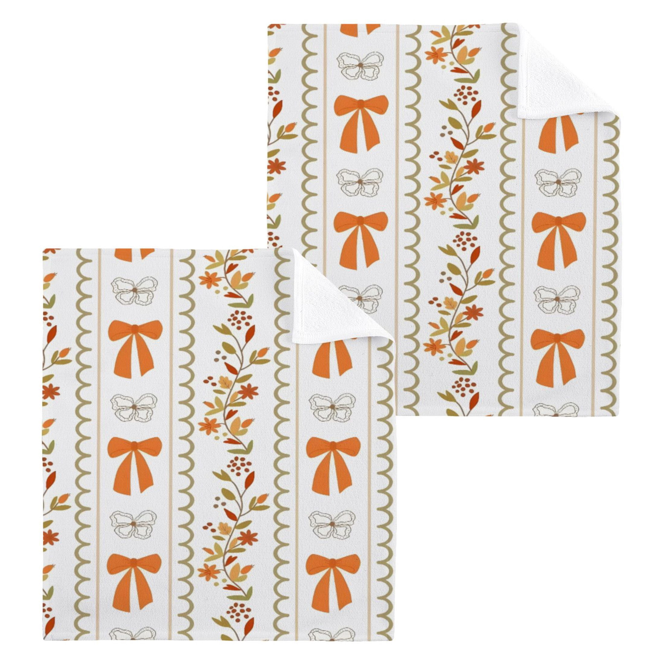 BZSMCE Towel Cotton Face Towel Soft Hand Towels Fashion Ribbon Floral ...