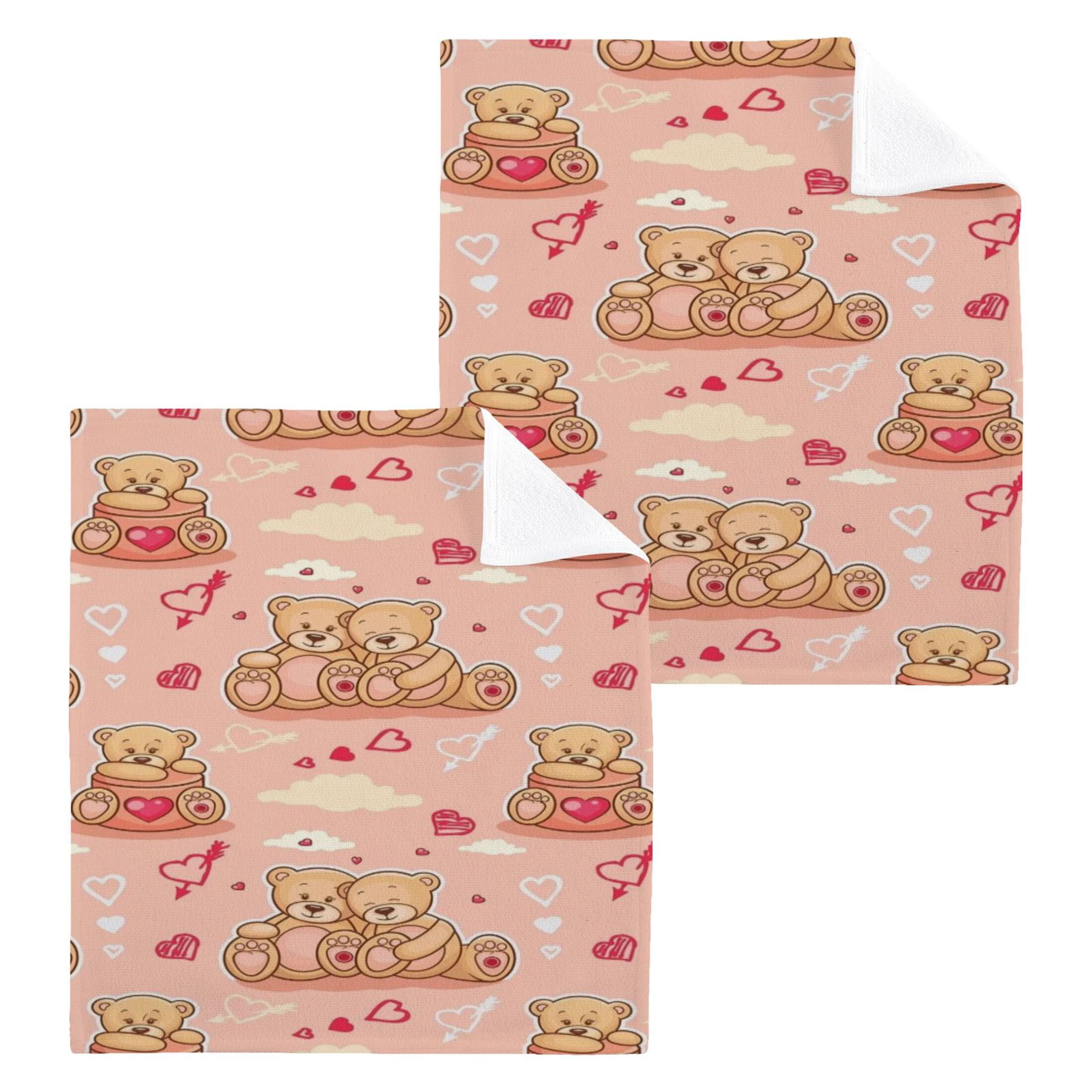BZSMCE Towel Cotton Face Towel Soft Hand Towels Fashion Teddy Bear ...