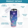 BZSMCE Tumbler 40oz Insulated Stainless Creative Bear in Bottle Pattern ...