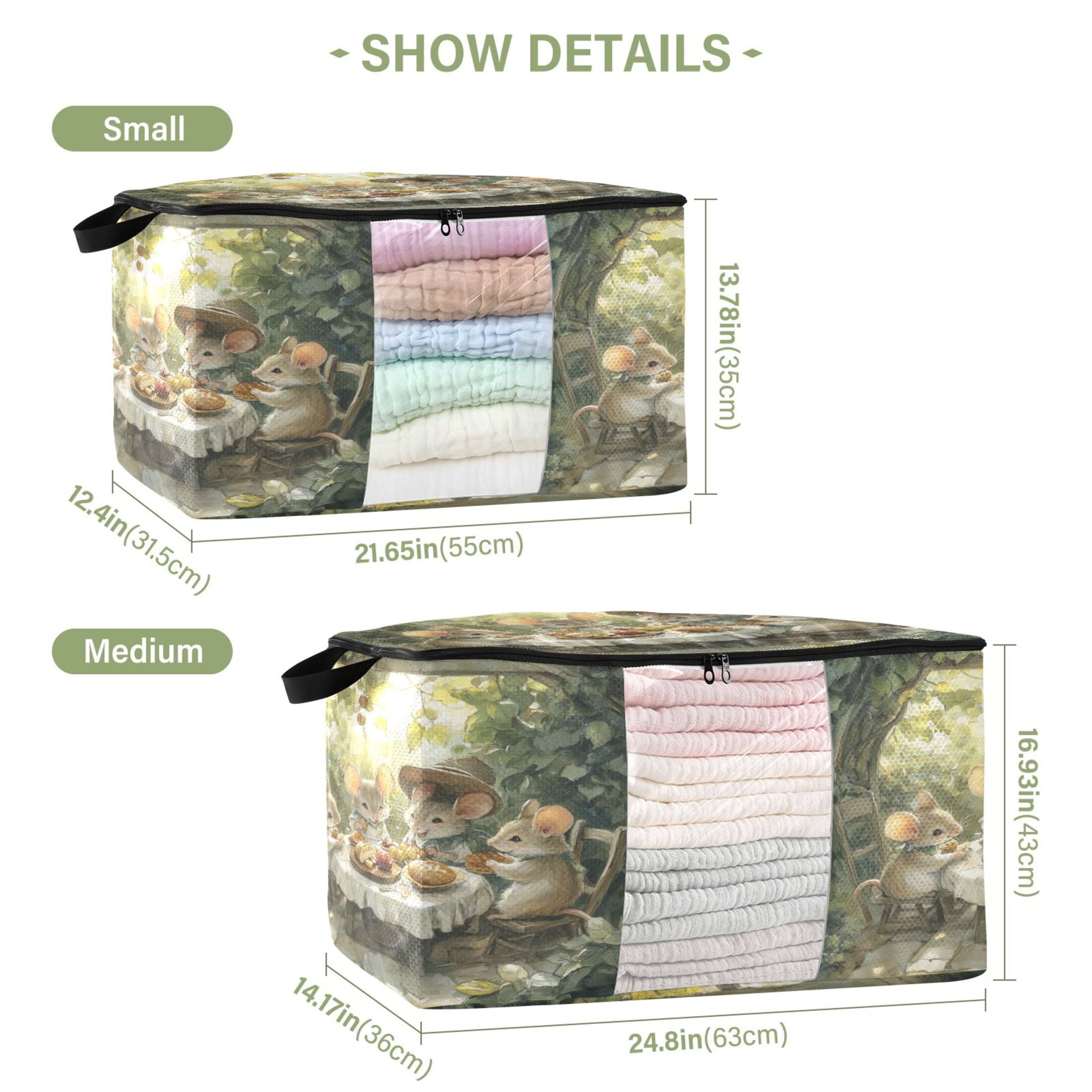BZSMCE Under Bed Storage Bags With Reinforced Handles Mices Take ...