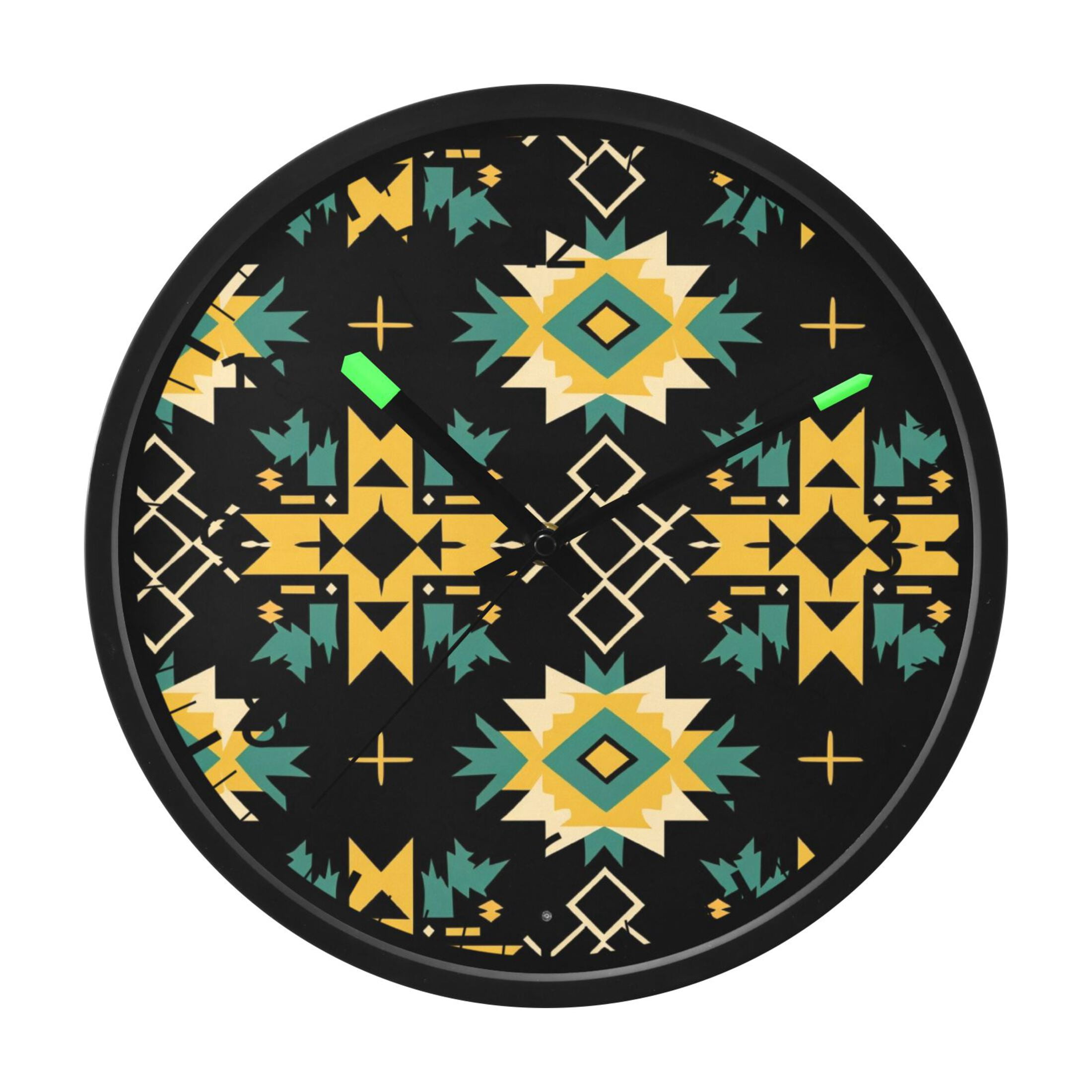 BZSMCE Voice Activated LED Night 12in Clock 12in Clock with Aztec ...