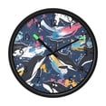 BZSMCE Voice Activated LED Night 12in Clock 12in Clock with Black ...