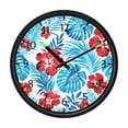 BZSMCE Voice Activated LED Night 12in Clock 12in Clock with Blue Palm ...