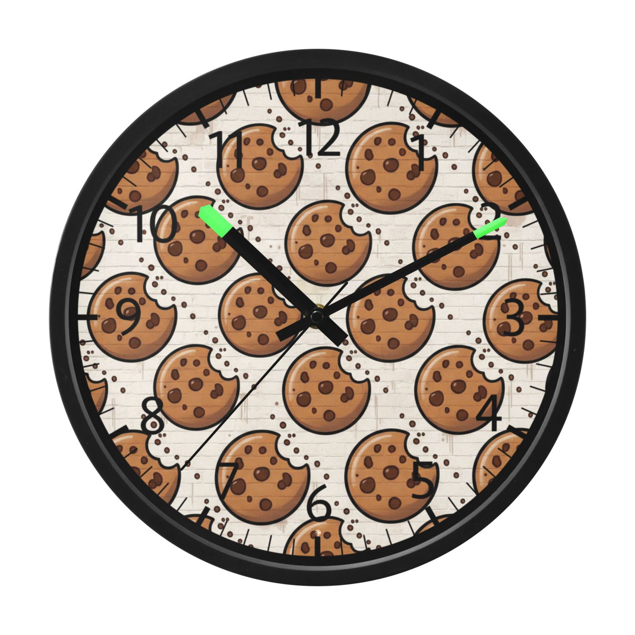 BZSMCE Voice Activated LED Night 12in Clock 12in Clock with Cookies ...