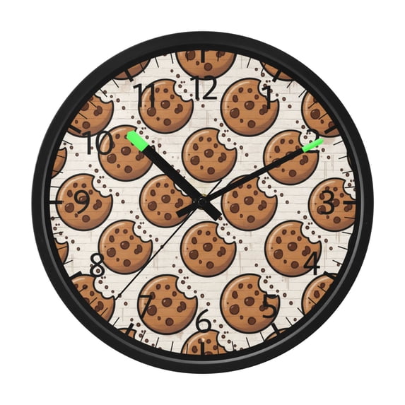 BZSMCE Voice Activated LED Night 12in Clock 12in Clock with Cookies ...
