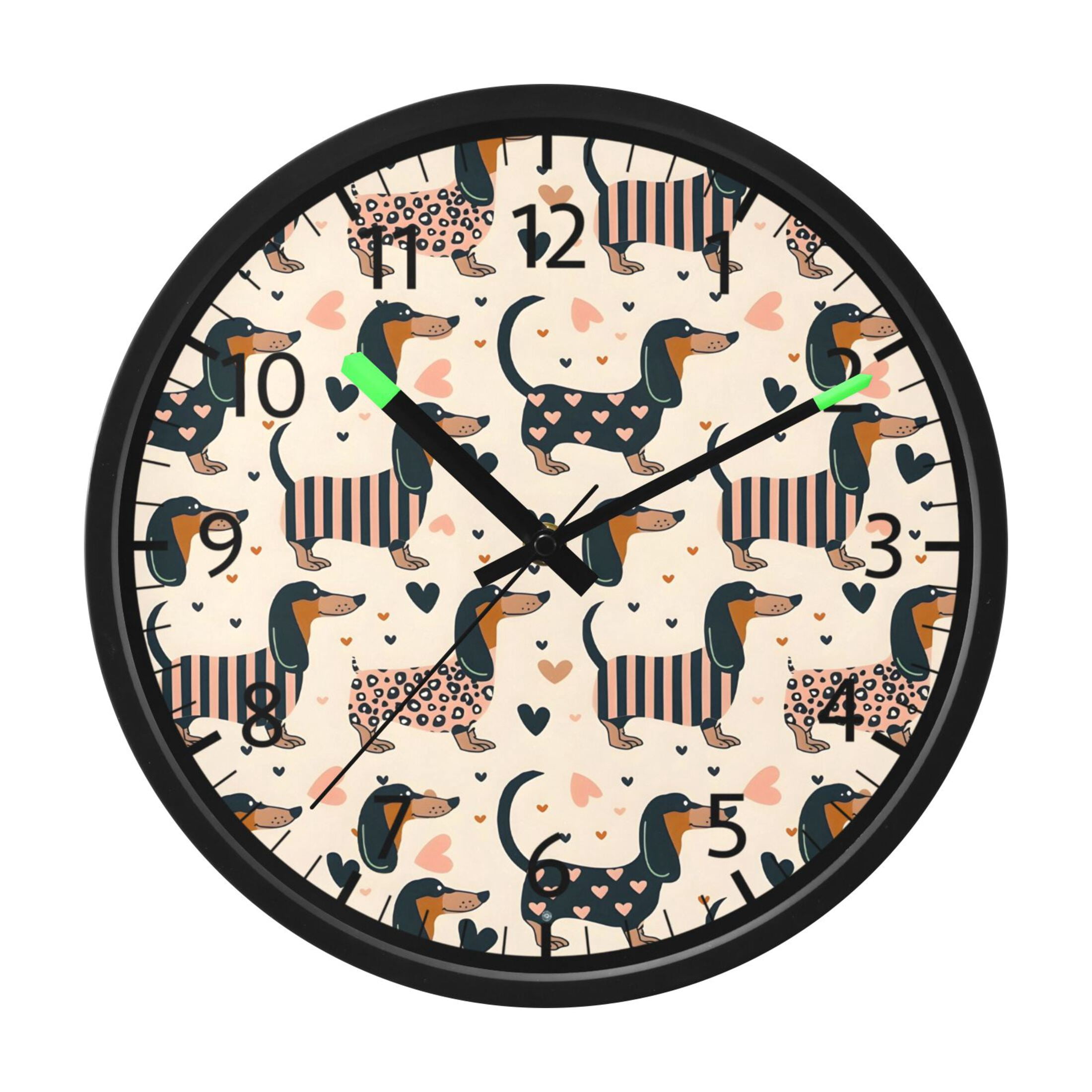 BZSMCE Voice Activated LED Night 12in Clock 12in Clock with Cute ...