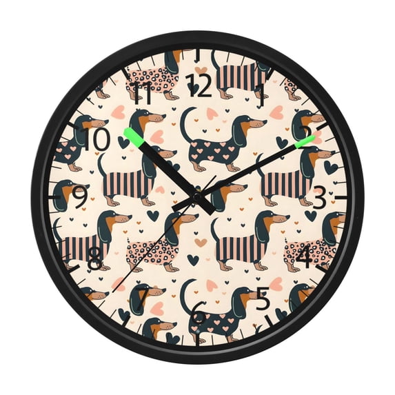 BZSMCE Voice Activated LED Night 12in Clock 12in Clock with Cute ...