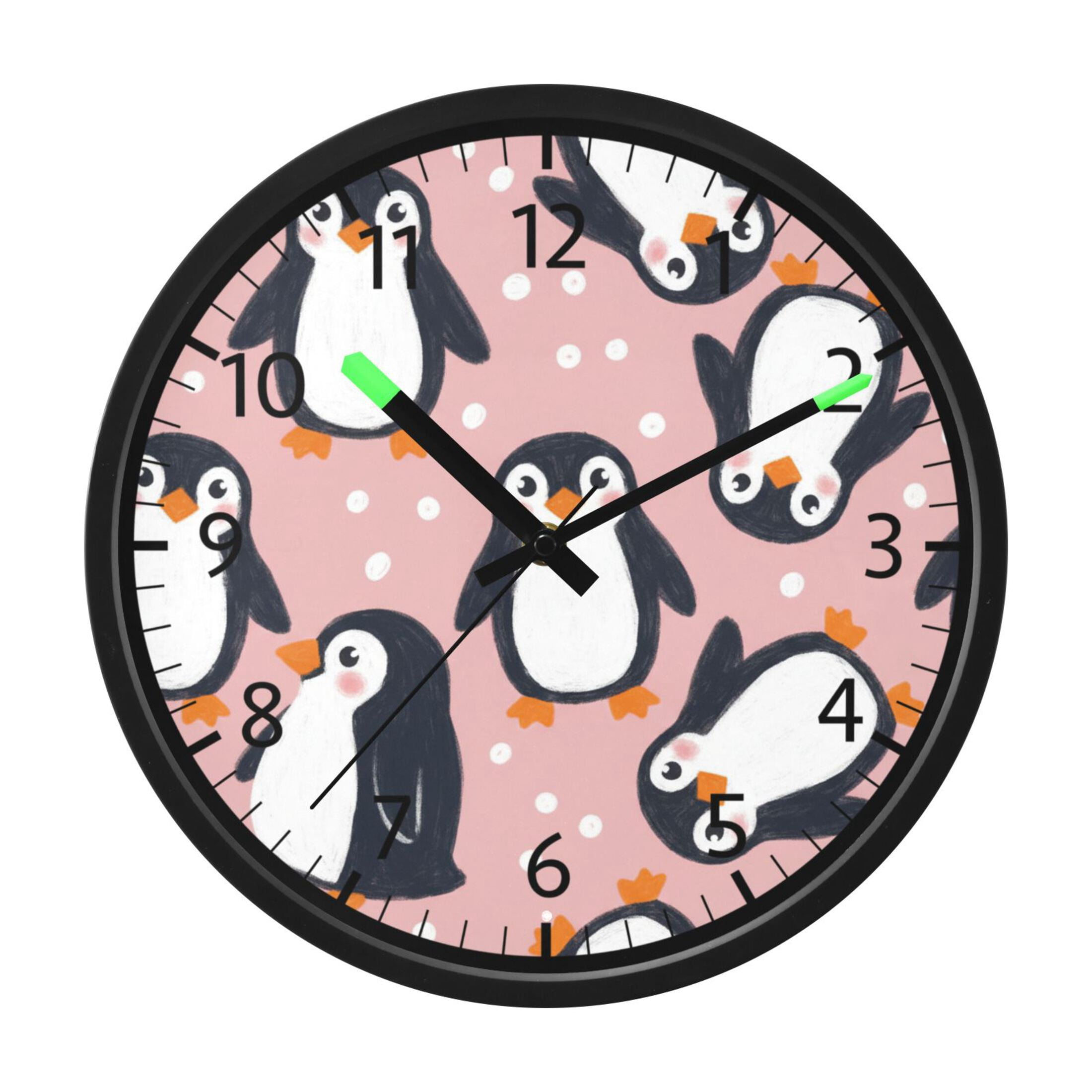 BZSMCE Voice Activated LED Night 12in Clock 12in Clock with Cute ...