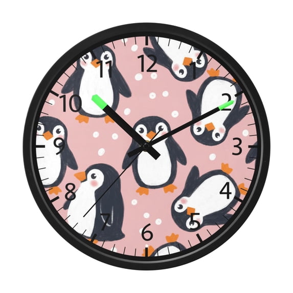 BZSMCE Voice Activated LED Night 12in Clock 12in Clock with Cute ...