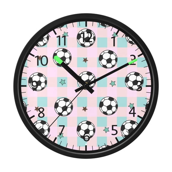 BZSMCE Voice Activated LED Night 12in Clock 12in Clock with Football ...