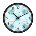 BZSMCE Voice Activated LED Night 12in Clock 12in Clock with Four Leaf ...