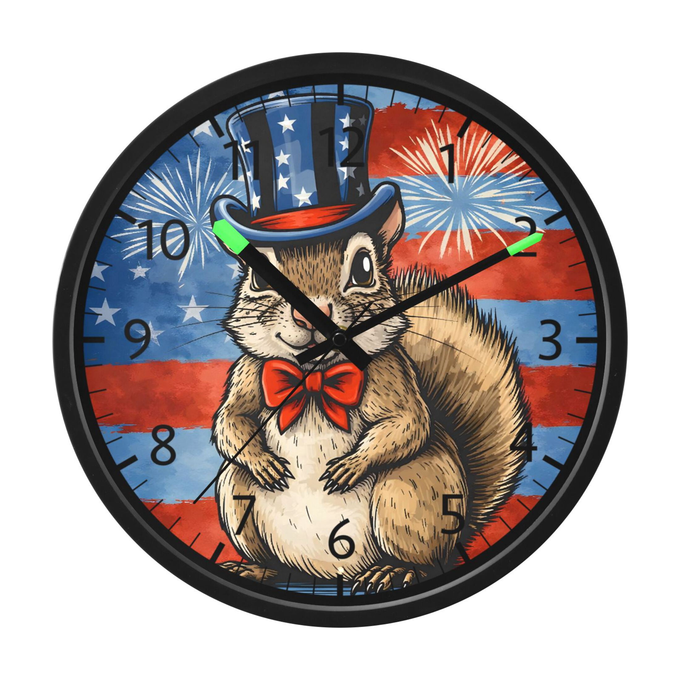 BZSMCE Voice Activated LED Night 12in Clock 12in Clock with Groundhog ...