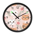 BZSMCE Voice Activated LED Night 12in Clock 12in Clock with Kitten ...